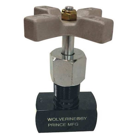 Wolverine In-Line Needle Valve, 1/2" FNPT Port WNV-800 | Zoro