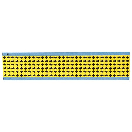 Brady 0.3" x 0.25" Yellow/Black Inspection Arrows EIA-3025-YL | Zoro