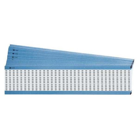 Brady Wire Markers, Legend 23, Black/White, PK25 TMM-23-PK | Zoro