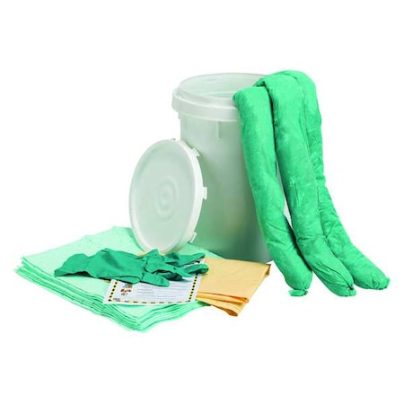 Condor Spill Kit, 9 gal Volume Absorbed per Kit, 6 1/2 gal Capacity ...
