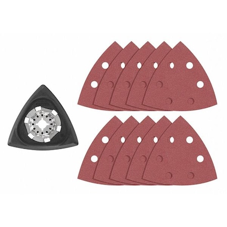 Bosch Emery Cloth Sanding Pad, Overall 1-1/4" L OSL350SPDK | Zoro