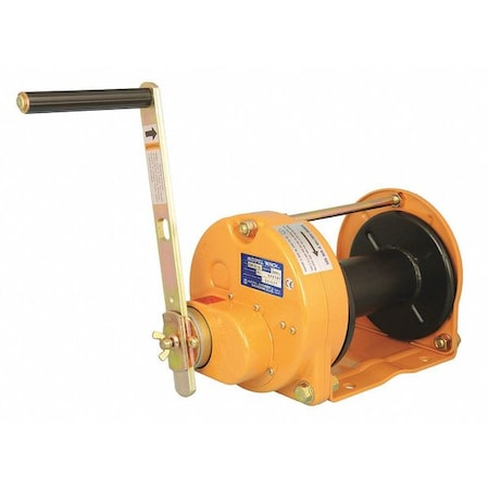 Maxpull Winches Hand Winch, 2200 lb. 1st Layer Ld Cap. GM-10-SI | Zoro