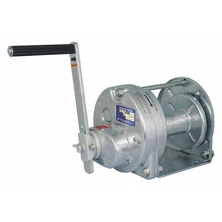 Maxpull Winches Hand Winch, 660 lb. 1st Layer Ld Cap. GM-3-GS-SI | Zoro