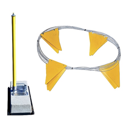 Garlock Safety Systems Warning Line System, Yellow, 100 ft L 436-001 ...