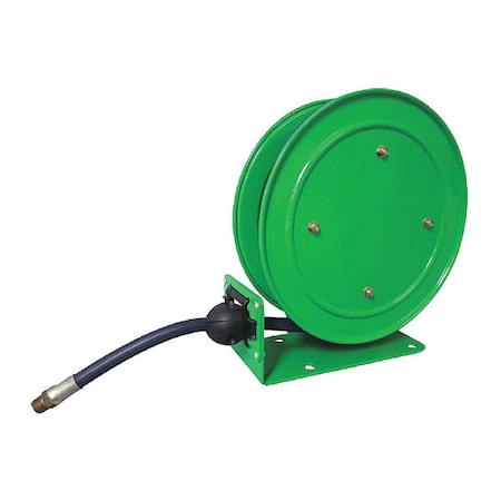 Speedaire Spring Return Hose Reel, 1/4 in Hose Dia., 25 ft Length, 300 ...
