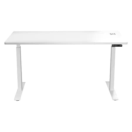 Motionwise Adjustable Desk Adjustable Desk, 30" D X 28" to 48" H, White ...