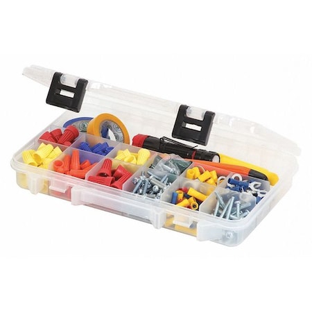 Plano Compartment Box with 13 compartments, Plastic, 1 23/32 in H x 7. ...