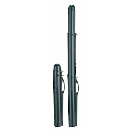 PLANO MOLDING Black Protective Tube Case, 88"L x 9-3/4"W x 5-1/2"D ...