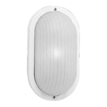 Progress Lighting Bulkheads 1-Light Wall Mount, 60 W, White P5704-30 | Zoro