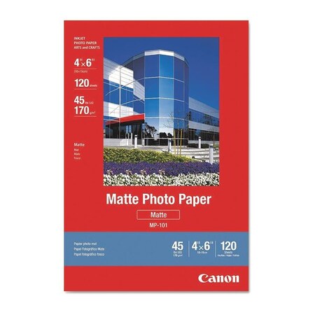 Canon Matte Photo Paper, 4x6, 45lb., White, PK120 7981A014 | Zoro