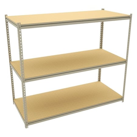Tennsco Boltless Shelving Unit, 30"D x 69"W x 60"H, 3 Shelves, Steel ...