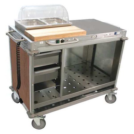 Cadco Medium Demo Sampling Cart, 53x28.5x49, SS CBC-PHRX-L1 | Zoro