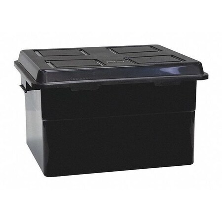 Rubbermaid Office File Tote, Plastic, Black, PK 2, 2 PK OF0002 | Zoro