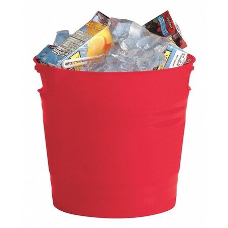 Rubbermaid Party Pail Ice Bucket, Red, 2 gal., PK 12 PA0018 | Zoro