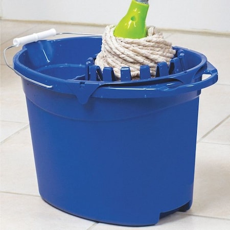 Rubbermaid Pail w/Mop Wringer, Oval, 3 gal., PK 4 PA0160 | Zoro
