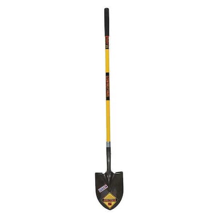 Structron Round Point Shovel, 14 ga #2 Blade, Steel Blade, Front Turn ...
