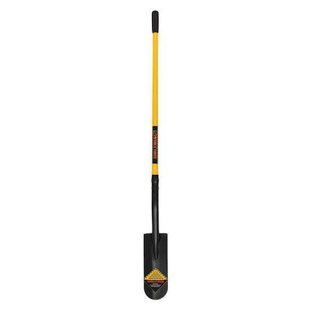 Structron Drain Spade Shovel, 14 ga Steel Blade, Front Turn Step, 48 in ...