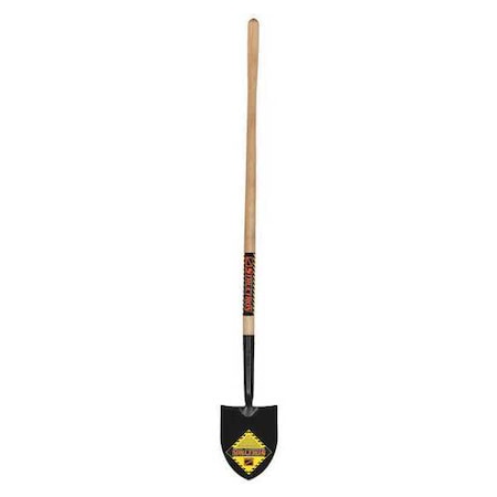 Structron Round Point Shovel, #00 Blade, Steel Blade, 48 in L Natural ...