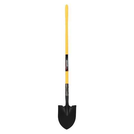 Kenyon Round Point Shovel, 14 ga #2 Blade, Steel Blade, Forward Turn ...