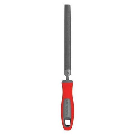 Corona Tools HalfRound File, 6", w/Handle, Bastard Cut FE400306BC1CD | Zoro
