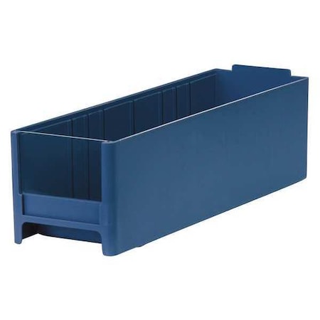 Akro-Mils Shelf Storage Bin, Industrial Grade Polymer, 3-3/16 in W, 3. ...