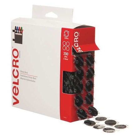 Velcro Brand Tape Combo Packs Dots, 3/4", PK200, Disc, Black, 200 PK ...
