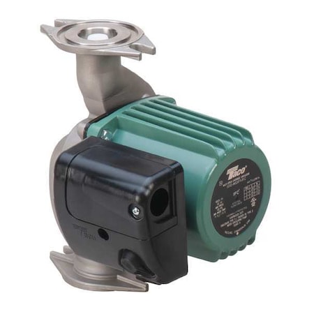 Taco Potable Water Circulating Pump, 1/6 hp, 115V, 1 Phase, Flange Connection 0012-MSSF2-IFC | Zoro