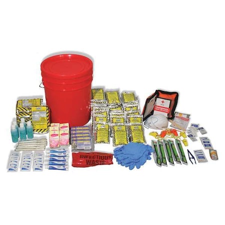 Ready America Emergency Lockdown Kit, Plastic Case, 5 Person 70510 | Zoro