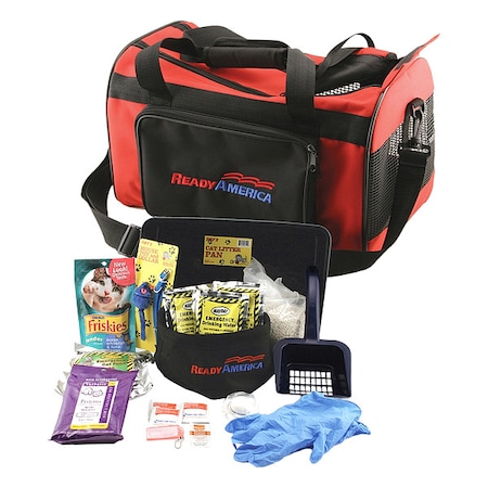 Ready America Cat Emergency Kit, Fabric 20 Components, 1 People Served ...
