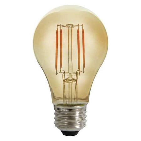Lumapro LED Filament Lamp, A19,2200K, E26, 4.5W 44ZX42 | Zoro