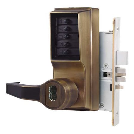 Dormakaba Push Button Lockset, 8000 L8148B-05-41 | Zoro