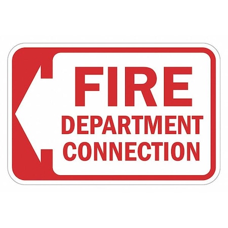 Lyle Fire Sign, 12 in H, 18 in W, Aluminum, Horizontal Rectangle ...