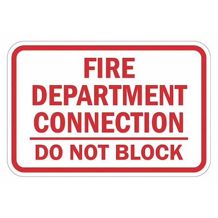 Lyle Fire Sign, 12 in H, 18 in W, Aluminum, Horizontal Rectangle ...