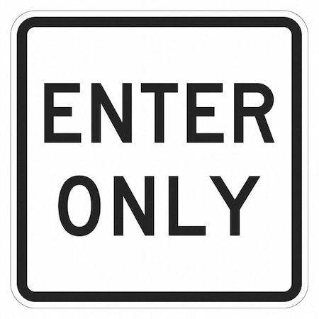 Lyle Enter Sign For Parking Lots, 18 in H, 18 in W, Aluminum, Square ...