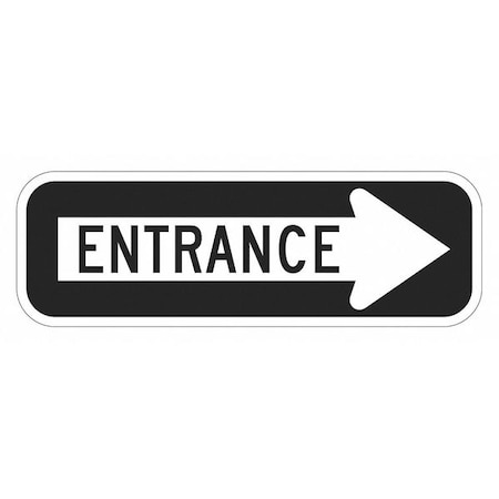 Lyle Enter Sign For Parking Lots, 6 in H, 18 in W, Aluminum, Horizontal ...