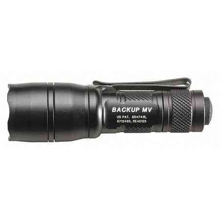 Surefire Black Tactical Handheld Flashlight, CR123A, 400/5lm E1B-MV | Zoro