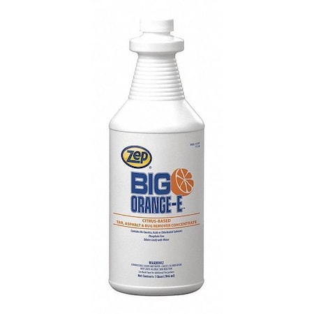 Zep Big Orange-E Degreaser, 1 Qt Jug, Liquid, Orange, 12 PK 139701 | Zoro