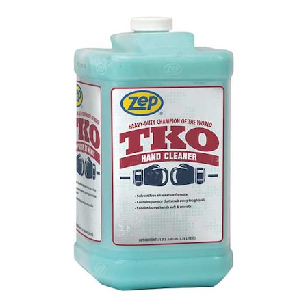 Zep Hand Cleaner, TKO, 1 Gal, Jug, R548 Series, Includes Grit, Lemon ...