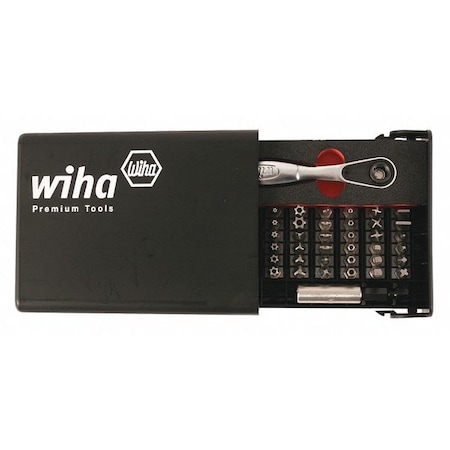 Wiha 39 Piece Security Bit Set, Drive Size: 1/4 in 71988 | Zoro