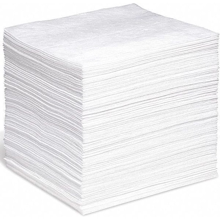 Spilltech Absorbent Pad, 15 in W x 18 in L, Absorbs 35 gal. Per Pkg ...