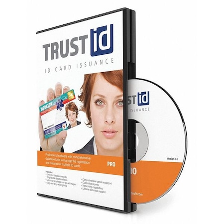 Magicard ID Card Software, Black, Trust ID Pro TRUSTID-PRO-KEY | Zoro