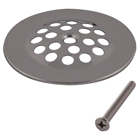 Zoro Select Bath Drain Stainer, Silver, Pipe 1-3/4"dia 35271 | Zoro