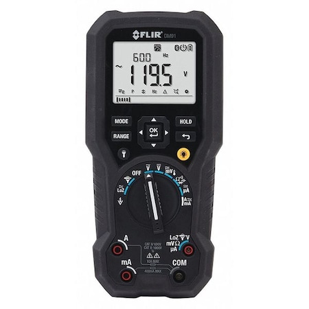 Flir Wireless Digital Multimeter, 1,000 Max. AC Volts, 1,000 Max. DC ...