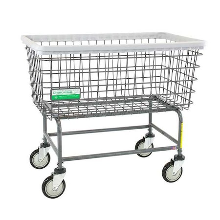 R&B Wire Products Antimicrobial Wire Utility Cart, 6 Bushel 201H/ANTI ...