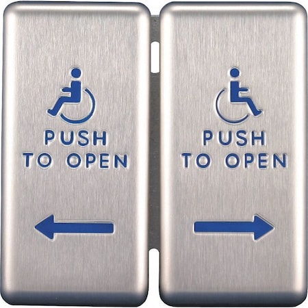 Best Push Plate, For Auto Operator, 4-3/4" L CL2388 VESTIBULE PLATE ...