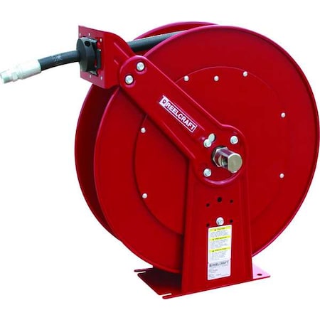 Reelcraft Spring Return Hose Reel, 1/2 in Hose Diameter, 100 ft Length ...