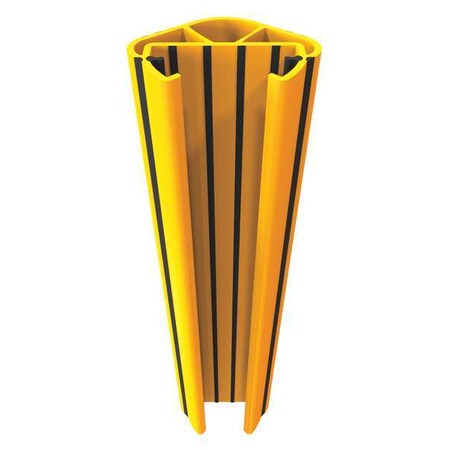A-Safe Rack Leg Protector, Yellow, 3/8in. Thick P-03-01-0026 | Zoro
