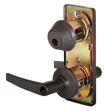 Stanley Security Door Lever Lockset, Oil Rubbed Bronze ...