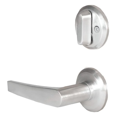 Stanley Security Mortise Lockset, Lever, QMS Slate, Ser. QMS, Grd. 1 ...