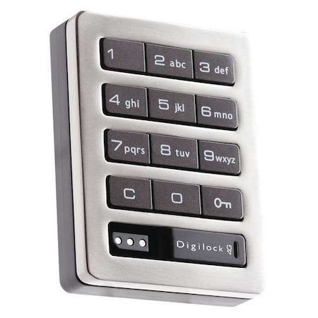 Digilock Electronic Keyless Lock, Keypad or Coded DAK1-ATS1-619-01-01 ...